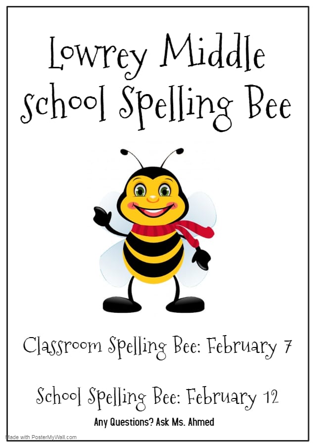 School Spelling Bee – Lowrey Middle School